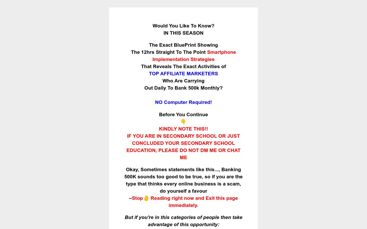 Affiliate Marketing